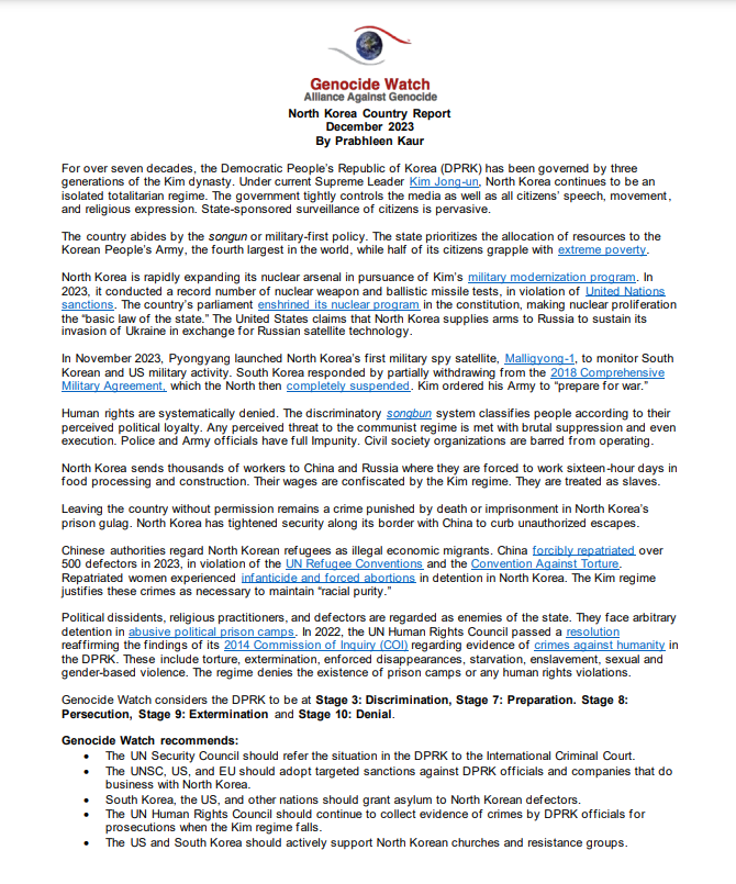 North Korea | genocidewatch